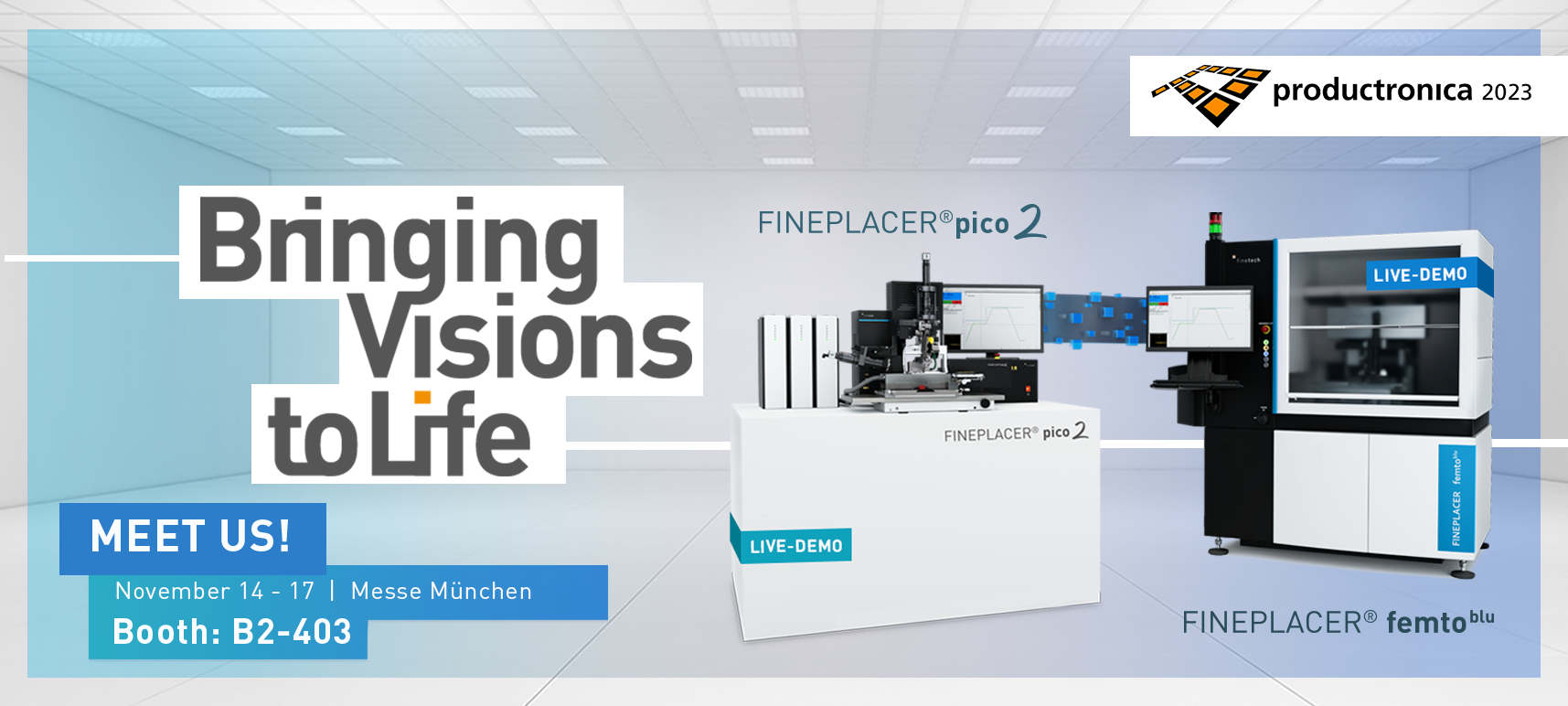 Productronica 2023: Booth B2.403 – Finetech